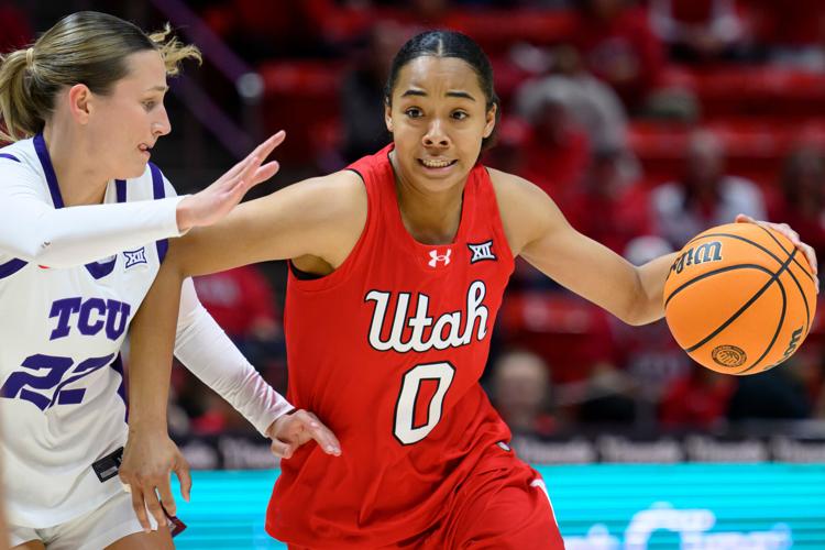 White scores 25 to help Utah women hand No. 8 TCU its 1st loss, 87-77 ...