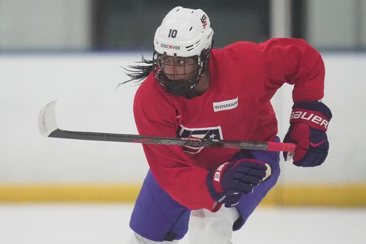 At 21, Laila Edwards is considered the future of the US women's hockey ...