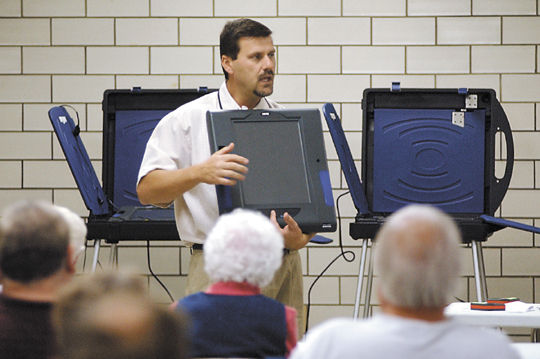 9:02 p.m.: Training sessions show poll workers what needs to be done ...