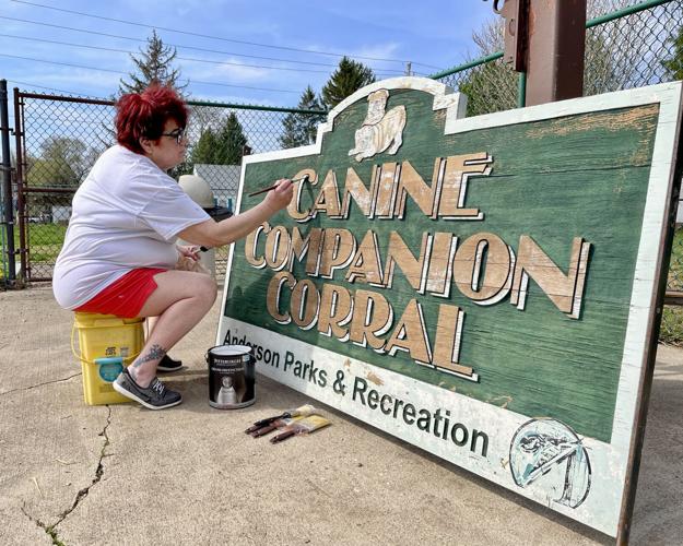 Motorcycle club, others join to spruce up Anderson dog park | Local ...