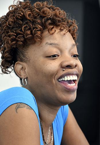 Harrison and her children celebrating Christmas in their new home ...