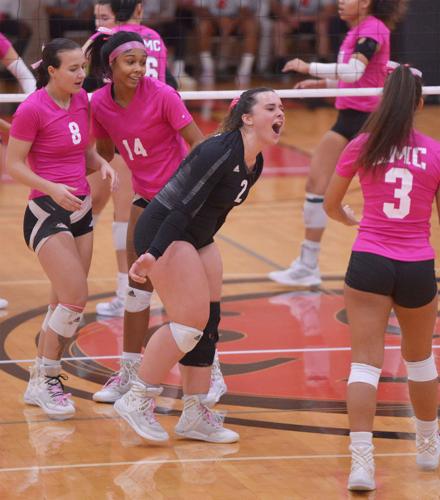 LMC clinches conference volleyball championship with hard-fought win ...