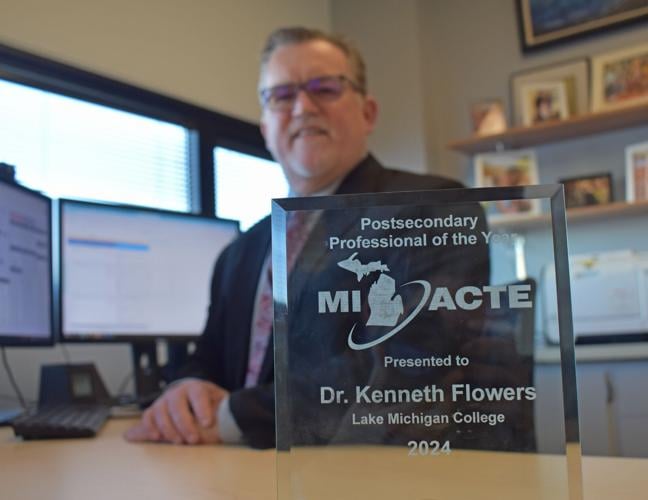 Flowers gets award for career tech work at Lake Michigan College ...