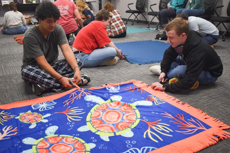 Berrien Community Foundation youth craft blankets, serve emergency ...