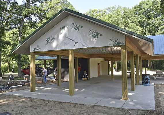 North Lake Park pavilion nears completion | Local News ...
