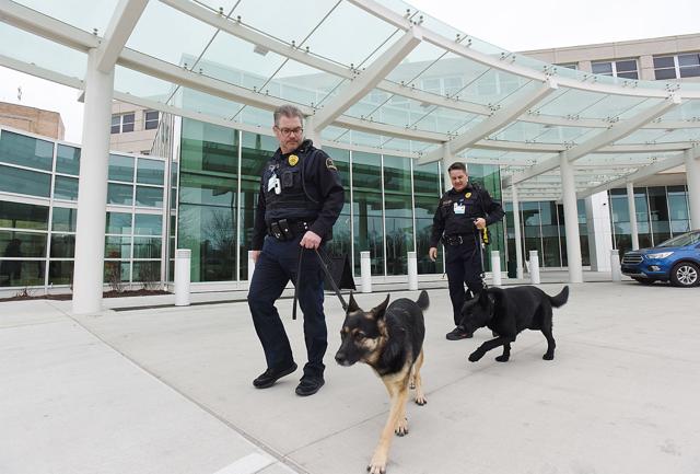Corewell Health security dogs stay on guard for explosives detection ...