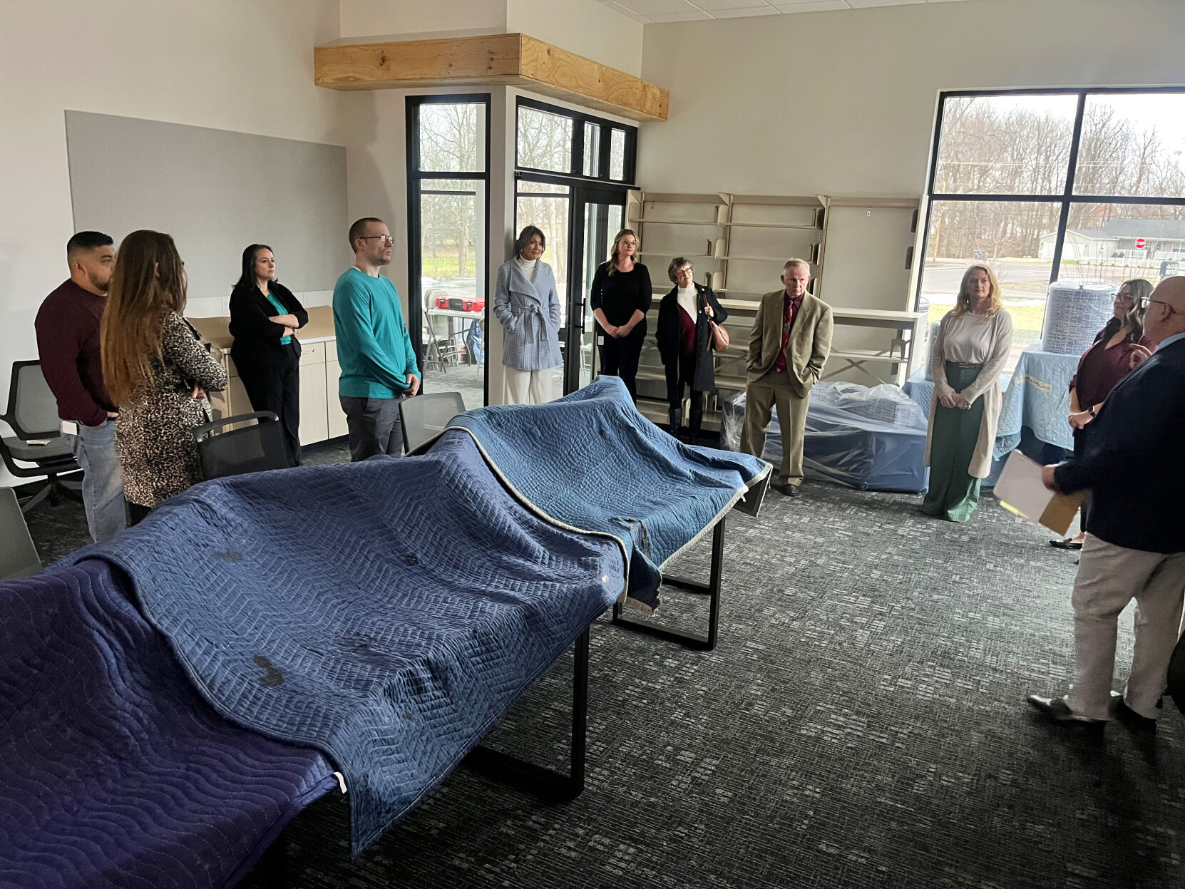 Cass County Board of Commissioners tours nearly completed Edwardsburg ...