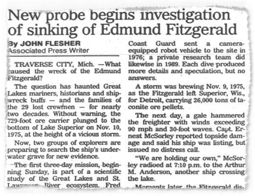 Edmund Fitzgerald tragedy hit close to home | Local News ...