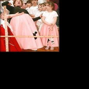 Janel Groth shows Kaylin Ziebarth proper "limbo" form at the Sock Hop ...