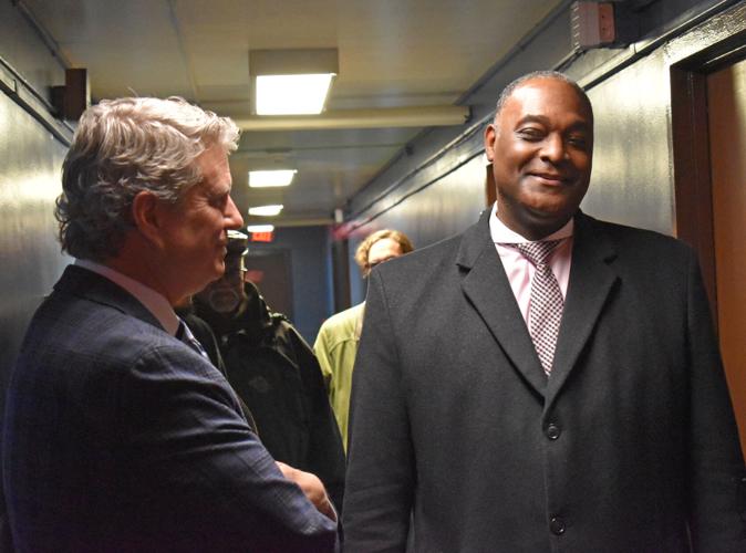 Huizenga, Muhammad call for action during tour at Harbor Towers ...