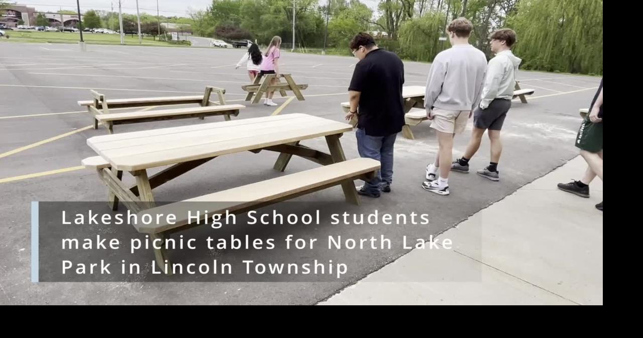 Lakeshore High School students make picnic tables | | heraldpalladium.com