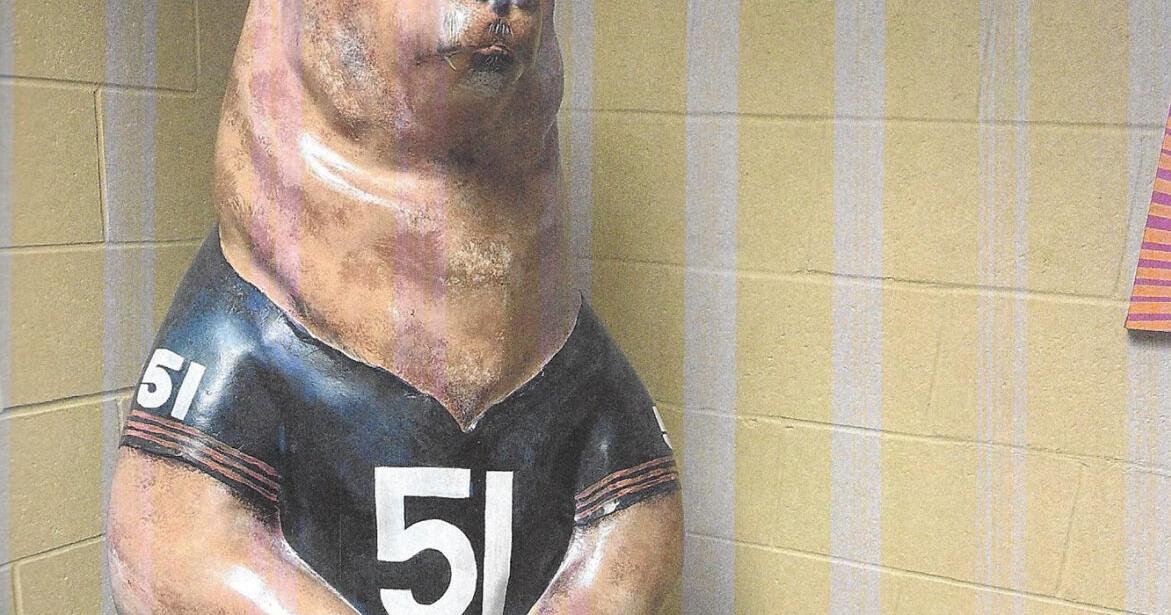 St. Joseph-born bear statue finds perfect home | Features ...