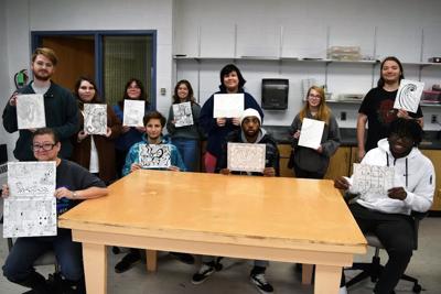Southwestern Michigan College students create zentangle coloring books ...