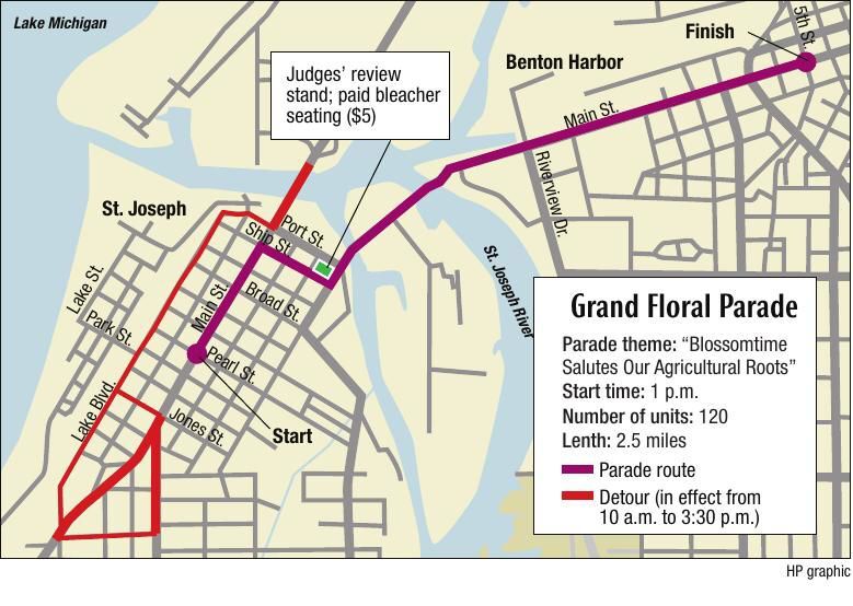 Blossomtime officials set parade route, lineup for Saturday | News ...