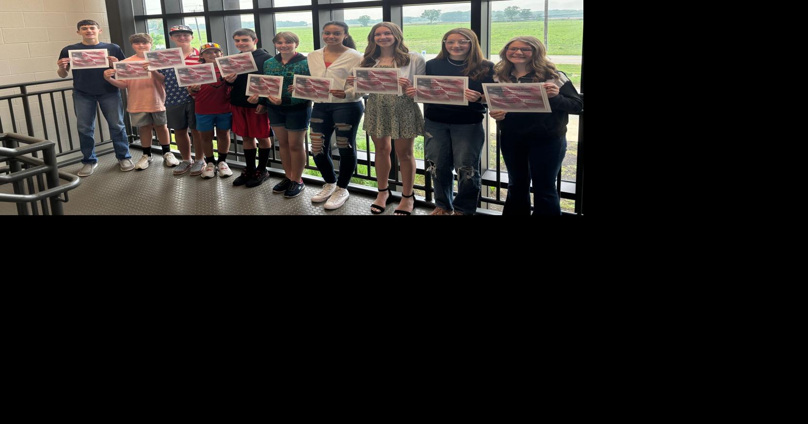 Limestone Middle School American Legion Awards | News | herscherpilot.com