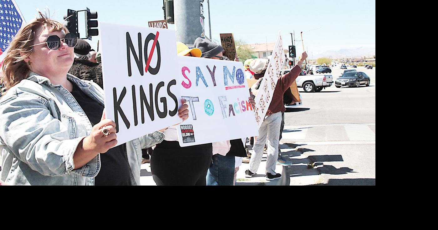 Locals join national ‘Hands Off!’ protests | Desert Trail ...
