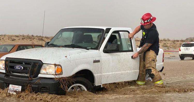 Locals face heavy cleanup after surprise storm floods 29 Palms | Desert ...