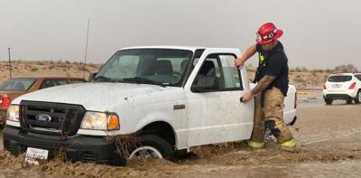 Locals face heavy cleanup after surprise storm floods 29 Palms | Desert ...