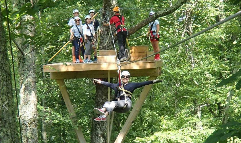 Up, up and away: Zip lining offers bird’s-eye perspective of the High ...