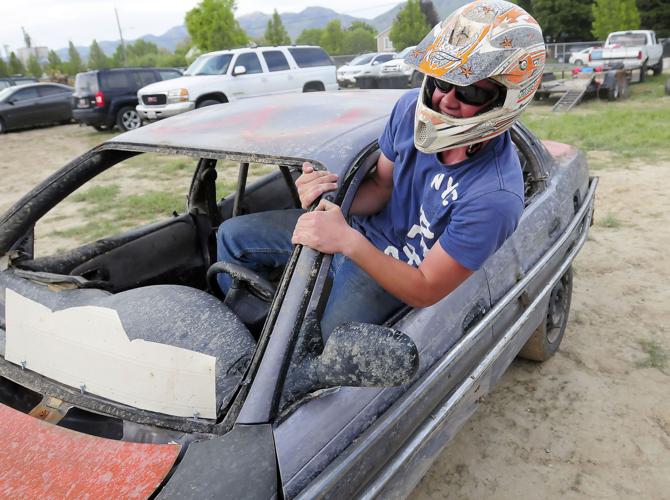 Trash car racing: Nibley kid returns to dirt-track roots in Cache ...