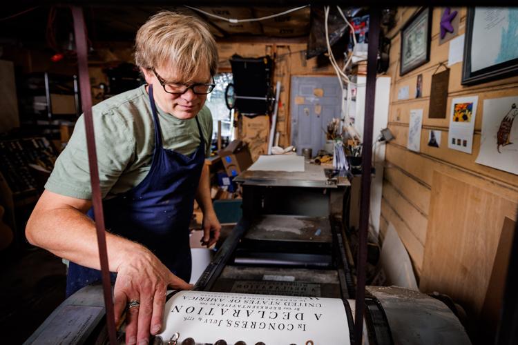 Solemnly published: Provo printmaker recreates historically-accurate ...