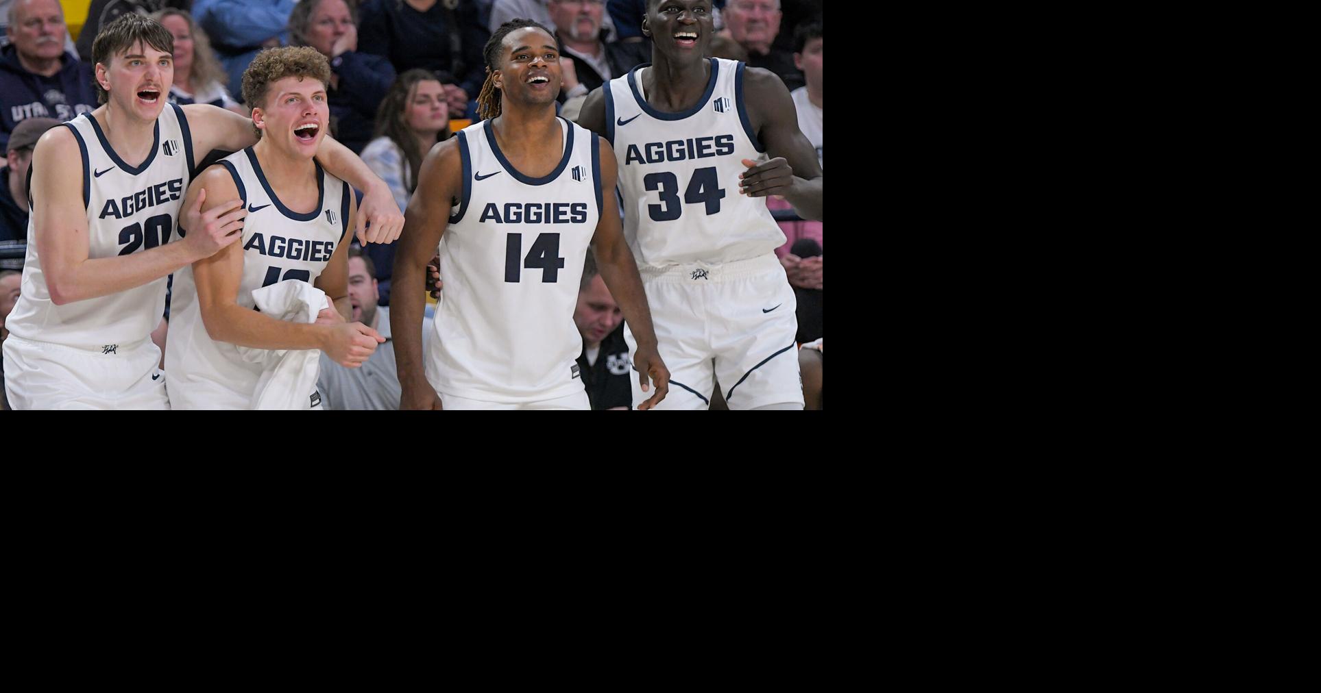 USU men’s basketball: Aggies hold off Zips to reach tourney championship | USU Sports | hjnews.com