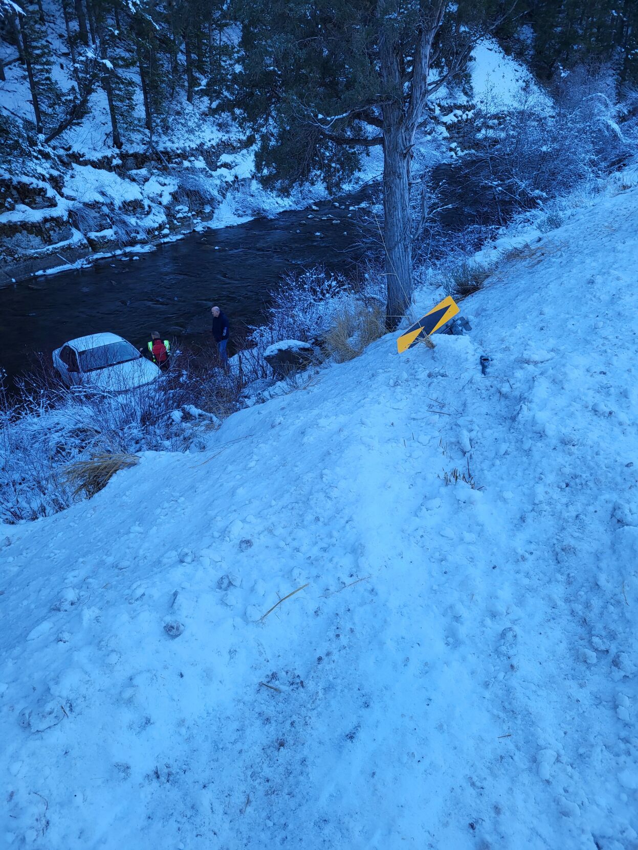 Car drives into Logan River, driver sent to hospital with moderate ...