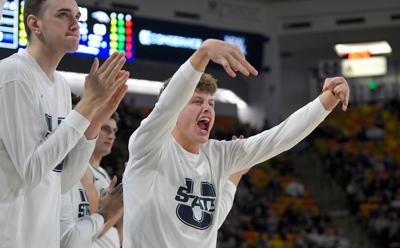 USU men’s basketball: Aggies begin full practices | USU Sports | hjnews.com