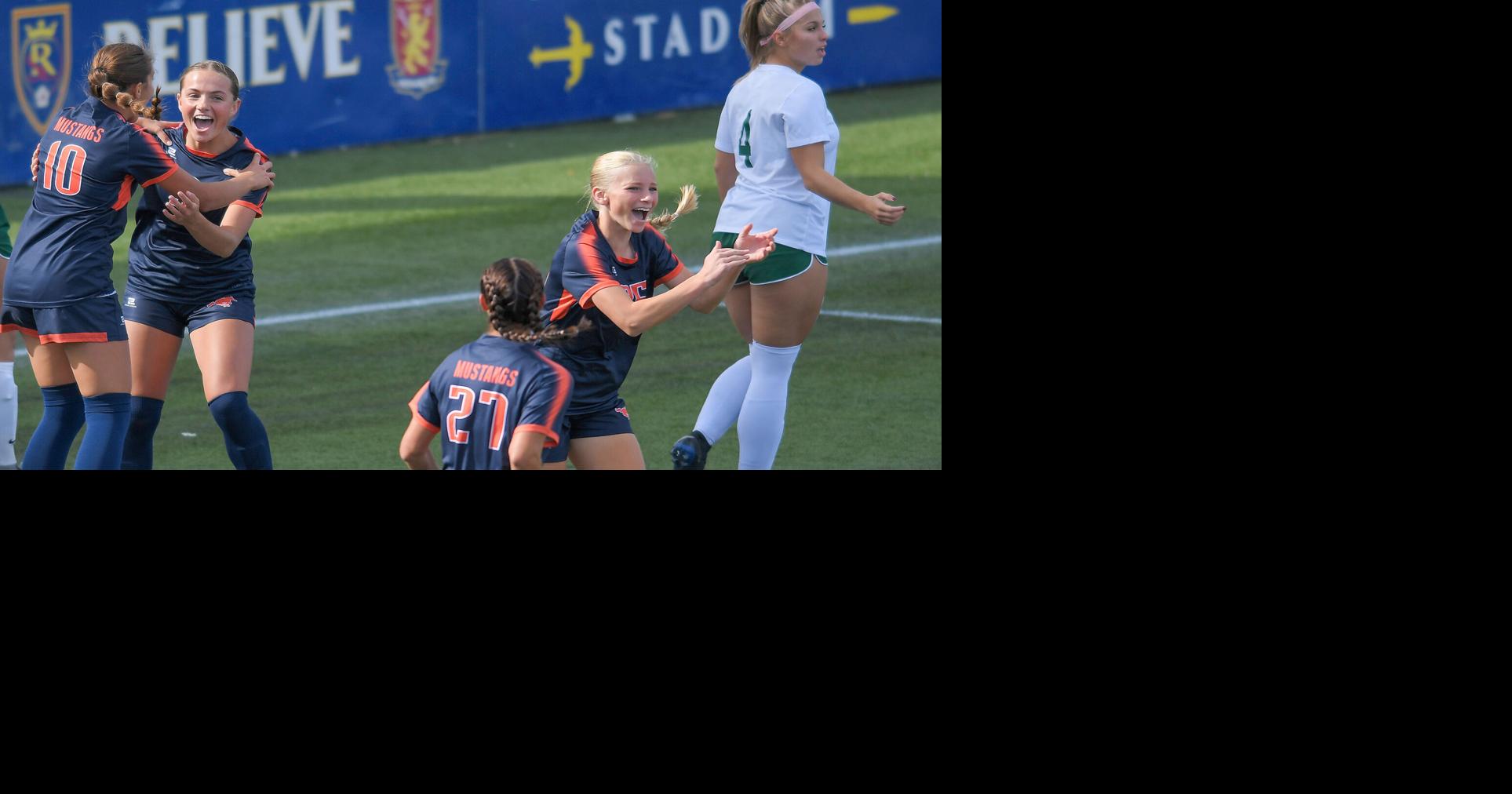 Prep girls soccer: Mustangs overcome early deficit, headed to title ...