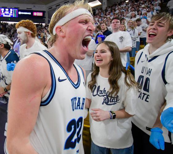 USU men’s basketball: Aggies get defensive, finish strong to edge ...