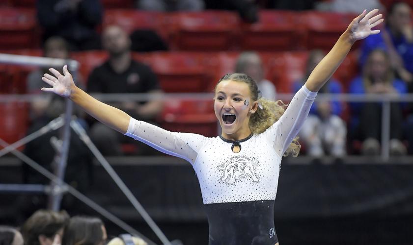 USU gymnastics: Short-handed Aggies fall to Cougars in 1st round of ...