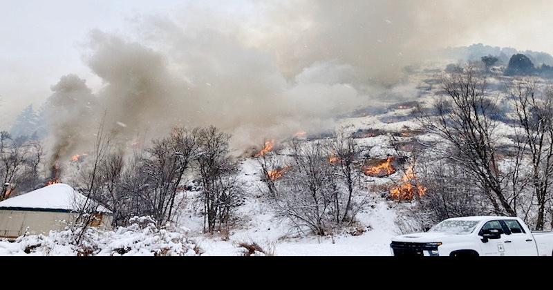 Forest Service burning slash piles in canyons around Cache Valley ...