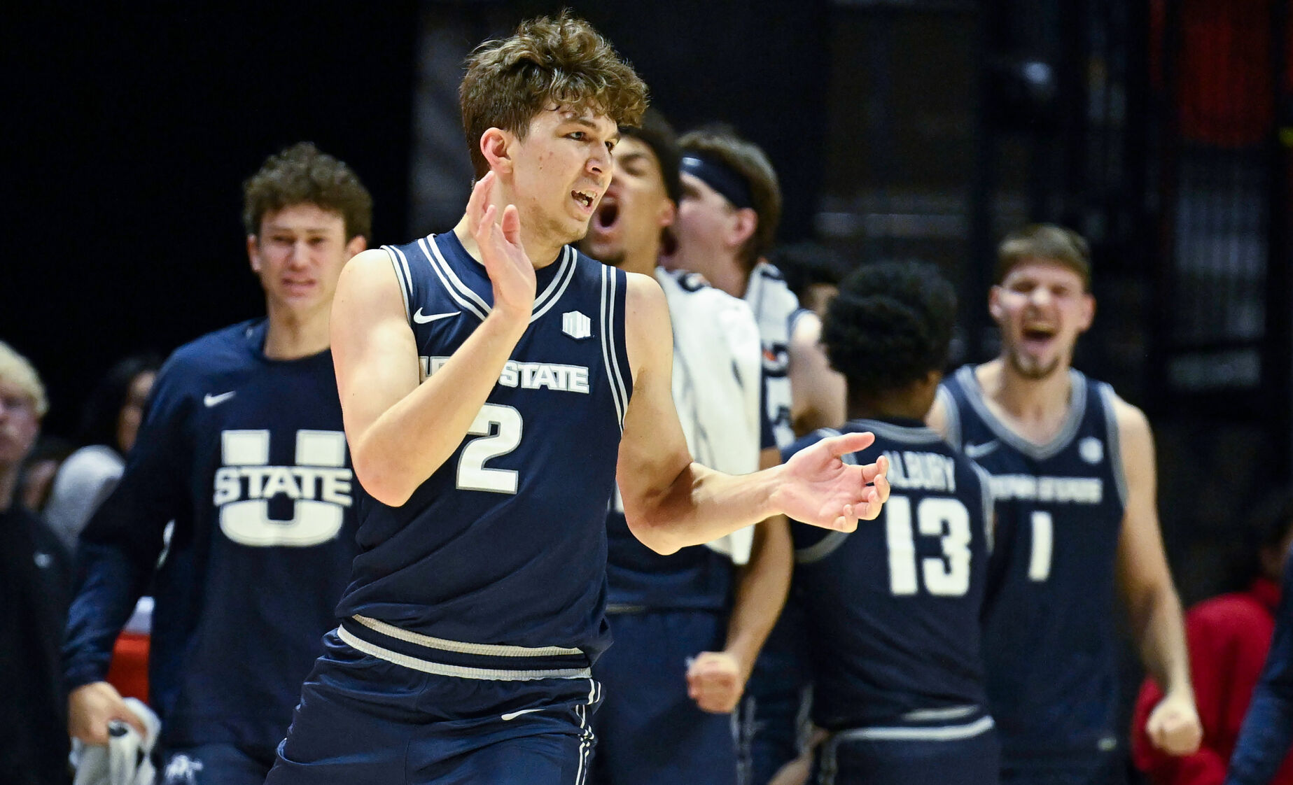 USU men’s basketball: Aggies stun Aztecs, Anderson hits game-winning 3 ...