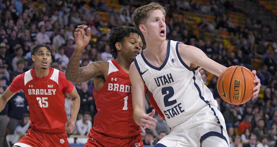 Photo Gallery: Bradley-Utah State Basketball | Multimedia | hjnews.com