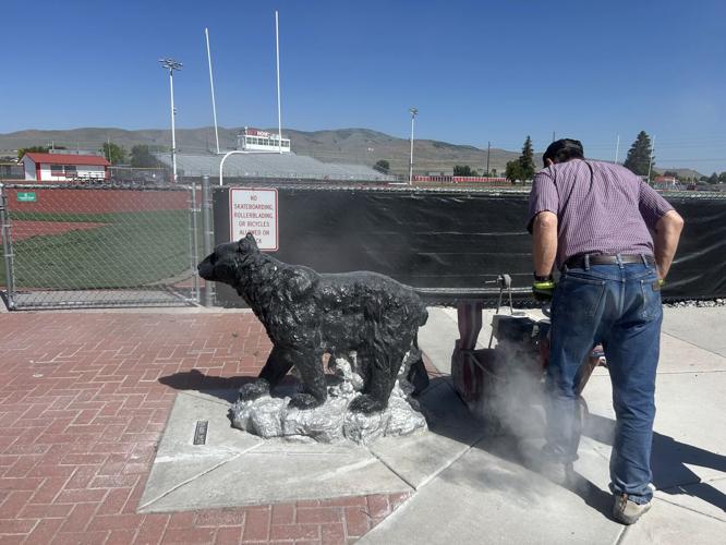 Bear River High School’s beloved bear sculpture begins journey to ...