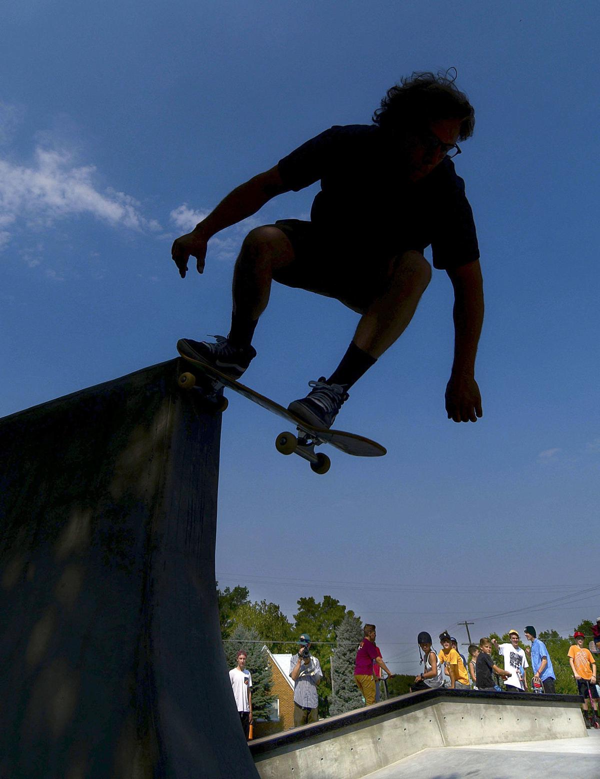 Smithfield skates: City officially opens skatepark next to splash pad ...