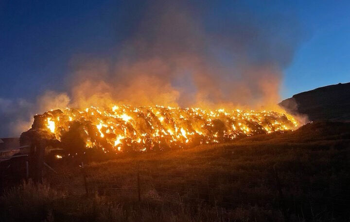 Haystack fires in Franklin area under investigation | Preston Citizen ...