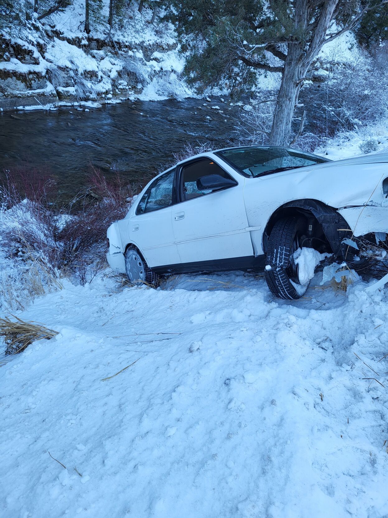 Car drives into Logan River, driver sent to hospital with moderate ...