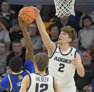 USU men’s basketball: Aggies roll over Spartans in big way | USU Sports ...