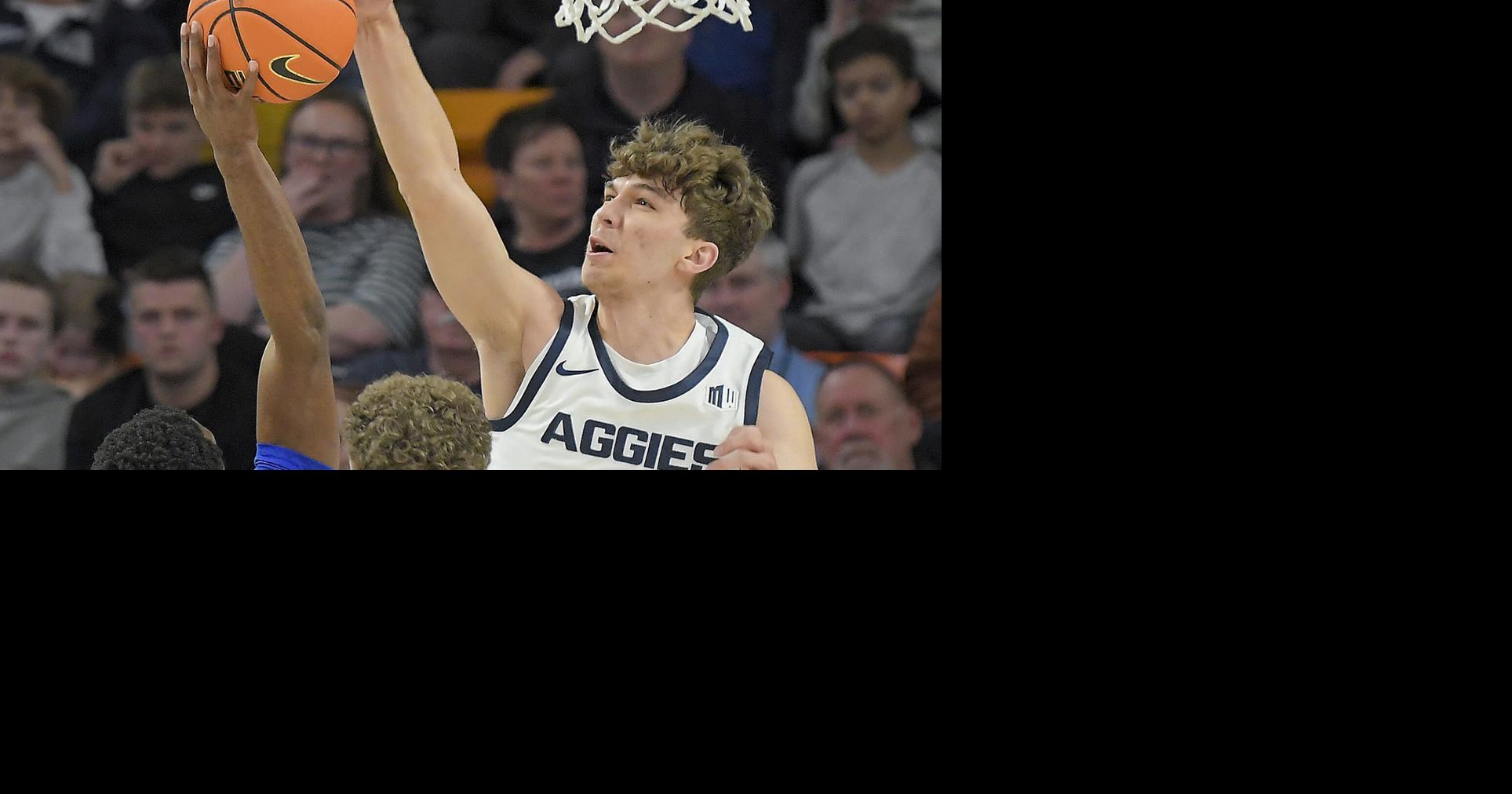 USU men’s basketball: Aggies roll over Spartans in big way | USU Sports | hjnews.com