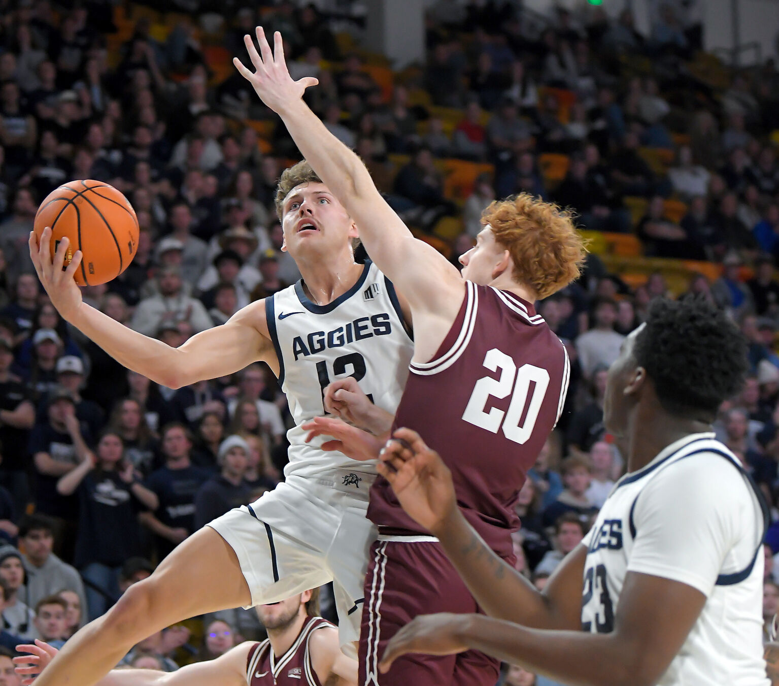 USU men’s basketball: Aggies find a way to beat Bonnies | USU Sports ...