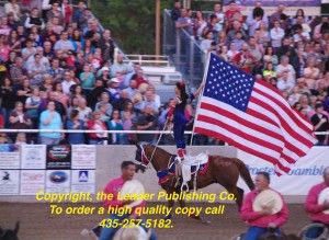 Patriotic Display at Saturday Night GS Rodeo | Special Sections ...