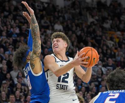 USU men’s basketball: Aggies sweep Broncos, alone in first place in MW ...