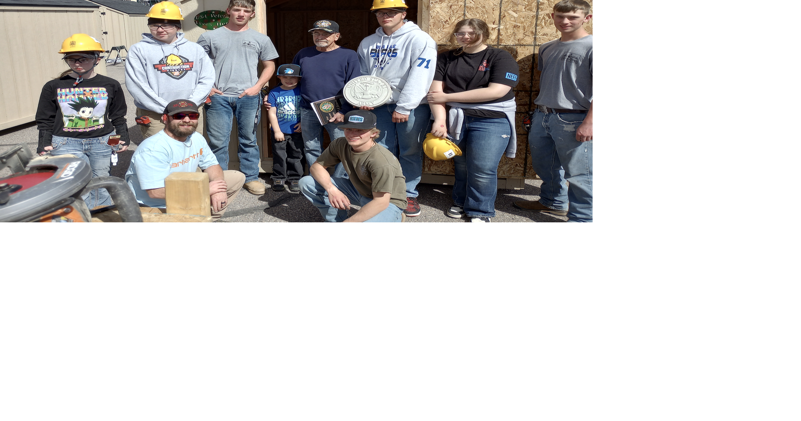 Students' shed-building skills benefit local disabled veterans | News ...