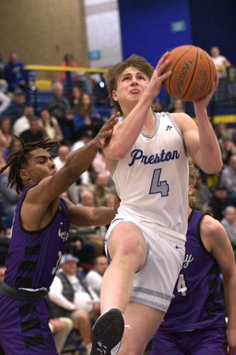 Prep boys hoops: Preston overcomes turnovers, advances in district ...