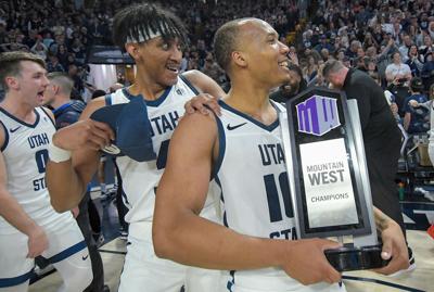 USU men’s basketball: Aggies capture MW outright; Brown hits game ...