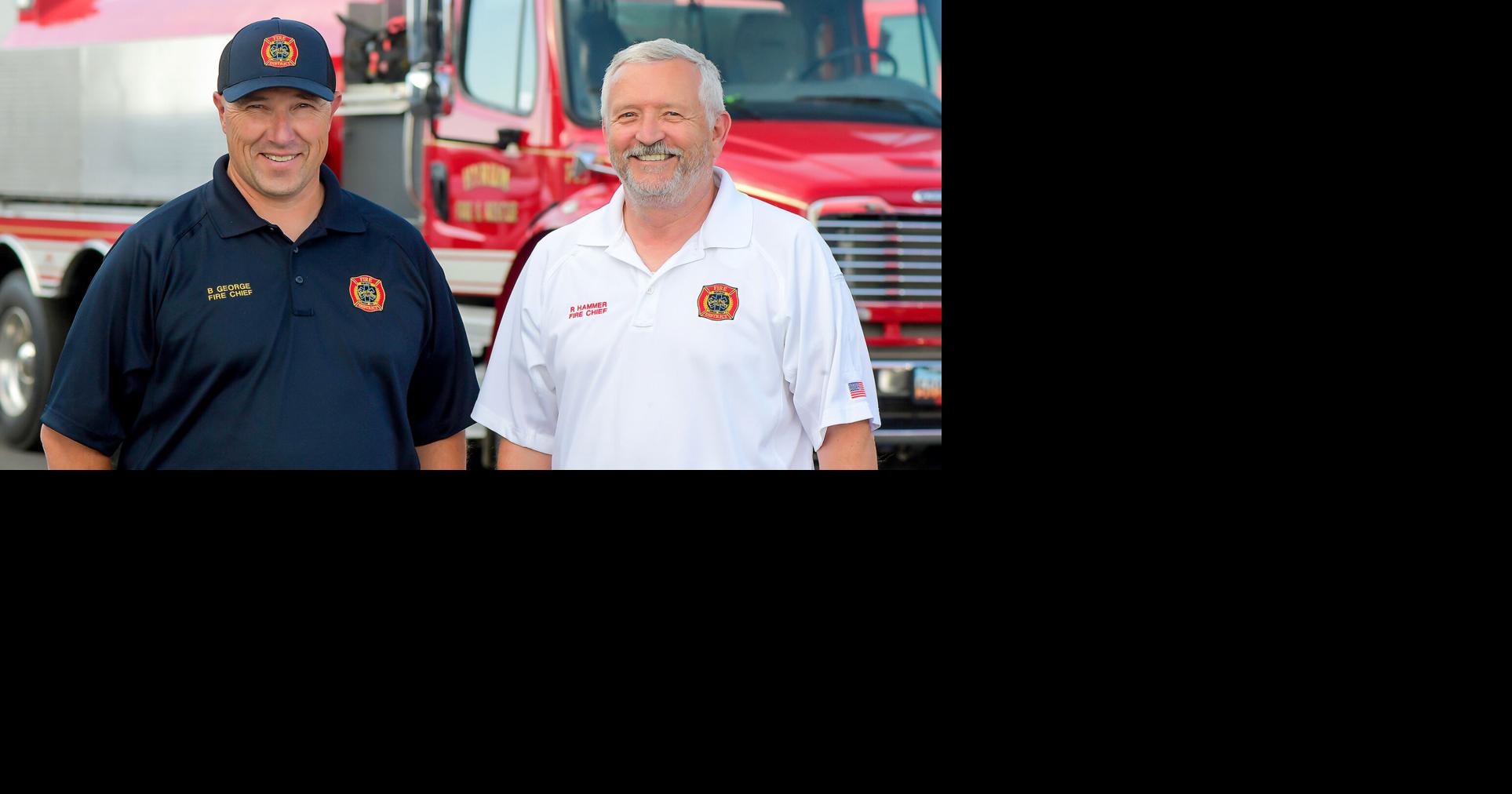 Passing the (unlit) torch: County Fire Chief welcomes successor ...