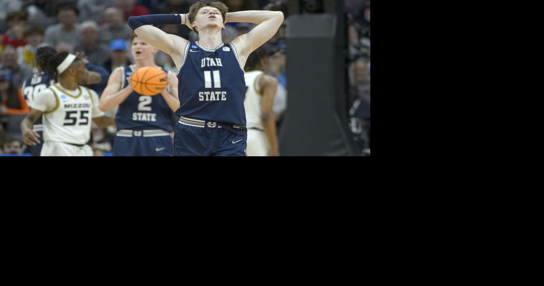 USU men’s basketball: Aggies struggle from 3, fall at NCAA tourney ...
