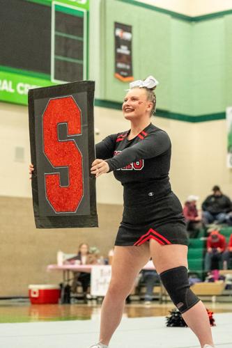 Photos of the Soda Springs cheerleading team at the Stampede Showdown ...