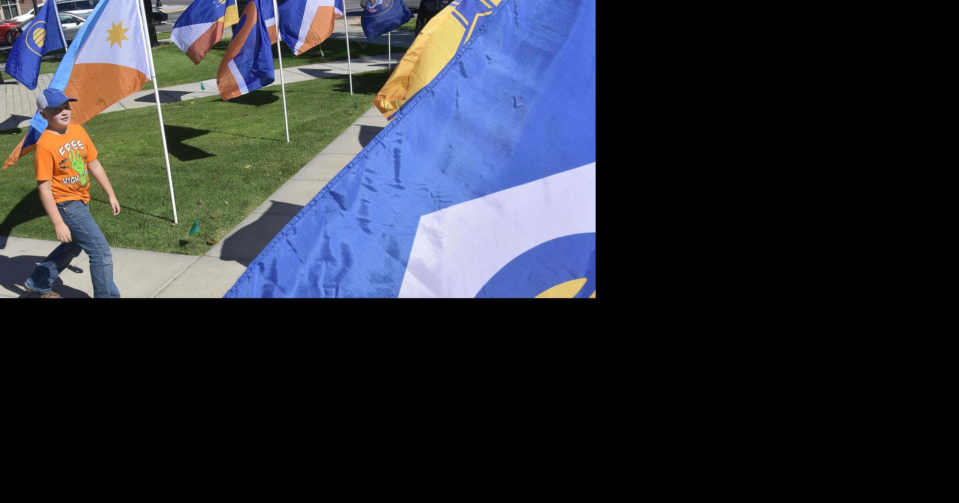Potential state flags on display at Cache County Historic Courthouse ...